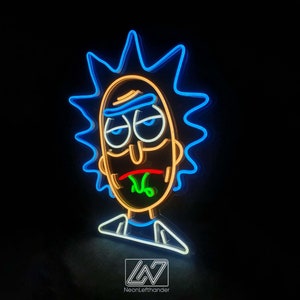 Custom Hero Neon Sign - Neon Anime Wall ART, Anime, Cartoon Character ...