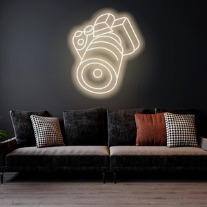Photography - LED Neon Sign, Photography Camera Neon Light, Camera Sign ...
