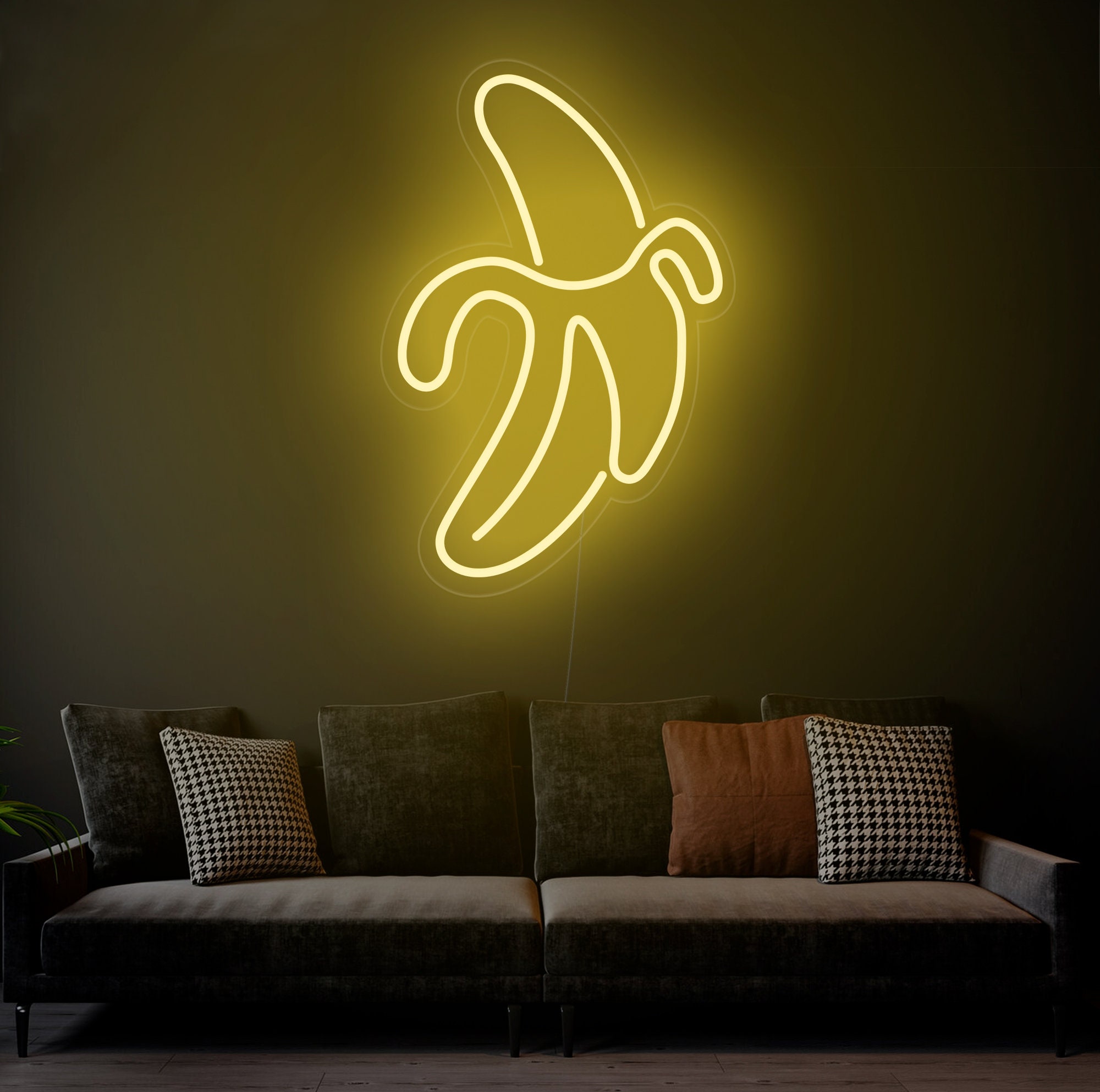 Banana - LED Neon Sign, Interior Decor, Room Decor, Wall Decor, Custom ...
