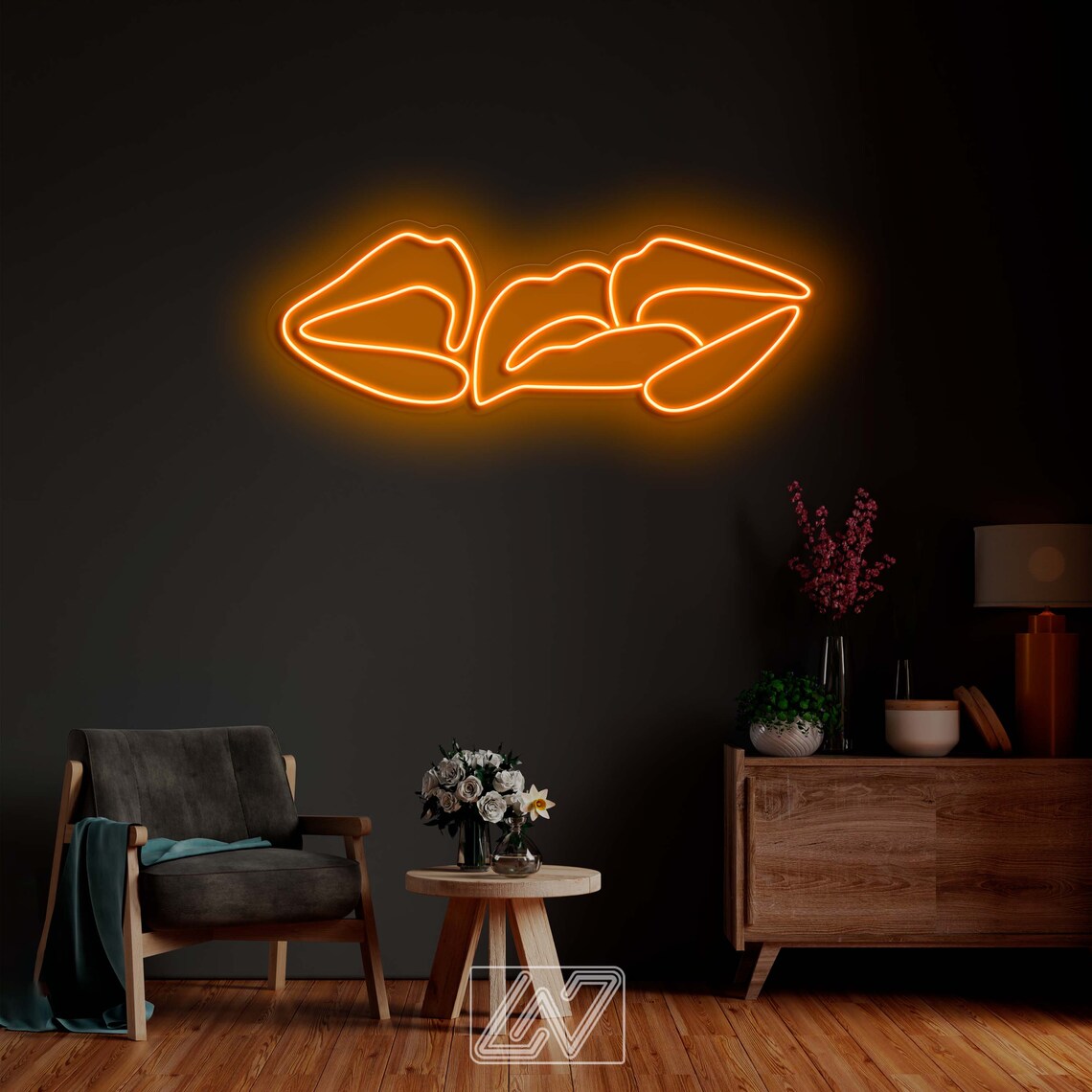Lips LED Neon Sign Custom Neon Sign Custom Neon Light | Etsy
