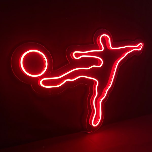 Neon Football Player - Etsy