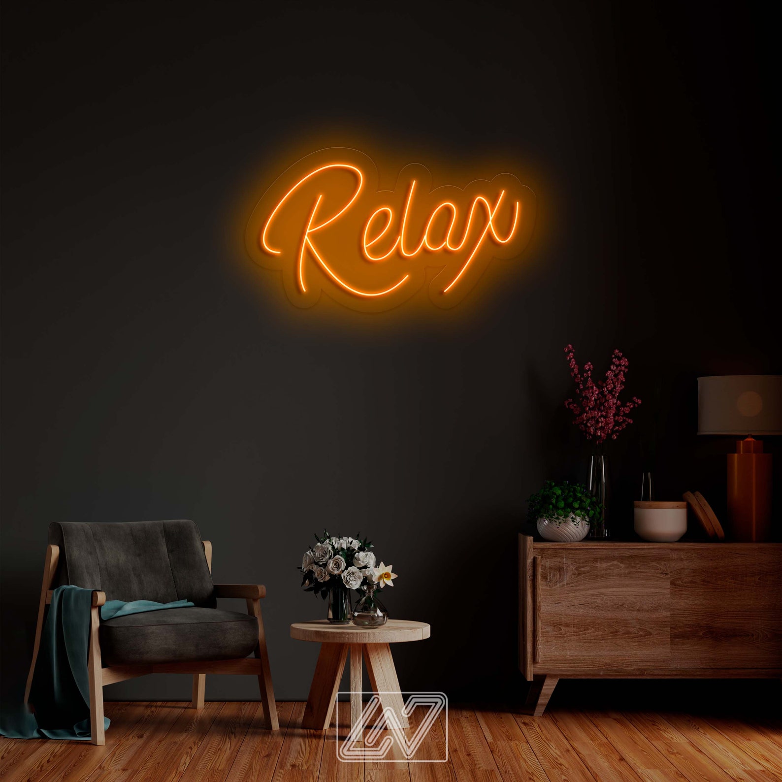Relax LED Neon Sign Neon Wall Decor Custom Neon Sign - Etsy
