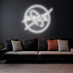 Nasa Logo - LED Neon Sign, Nasa Neon Sign, Nasa Neon Light, Nasa Led ...
