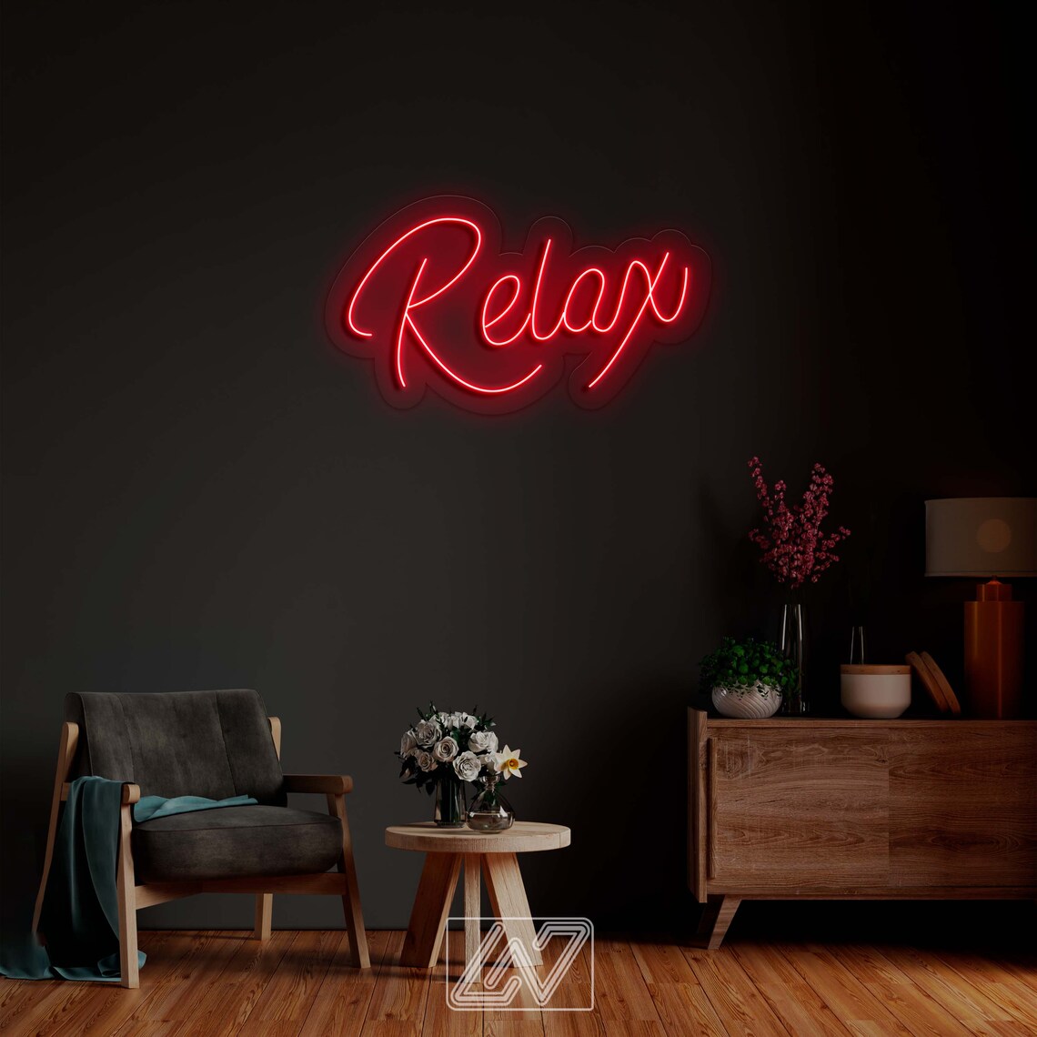Relax LED Neon Sign Neon Wall Decor Custom Neon Sign - Etsy