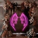 Devil Wings LED Neon Sign, Event Decor, Neon Wings, Lucifer Neon Sign ...