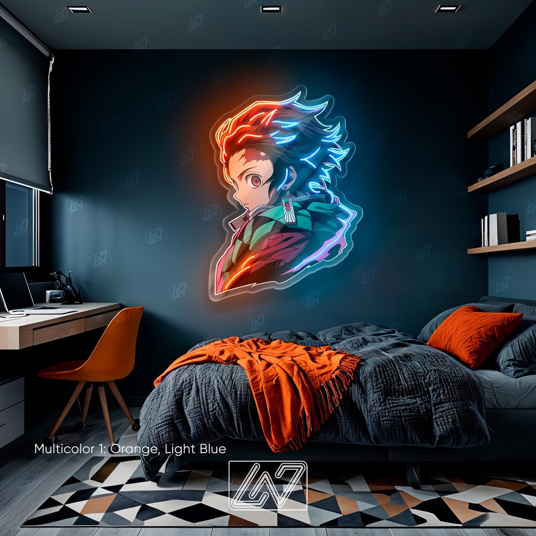 Anime Character LED Neon Anime Sign With UV Print, Cartoon Character ...