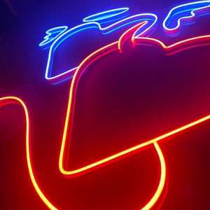 Angel and Devil Neon Sign - Custom Neon Sign, Angel and Demon, Led Neon ...
