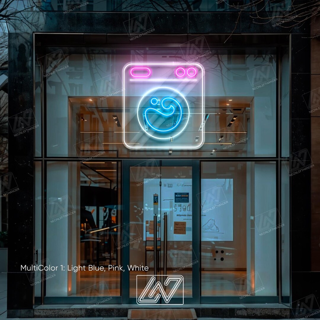 Laundry Room - LED Neon Sign, Eye-catching Decor for Laundry Room ...
