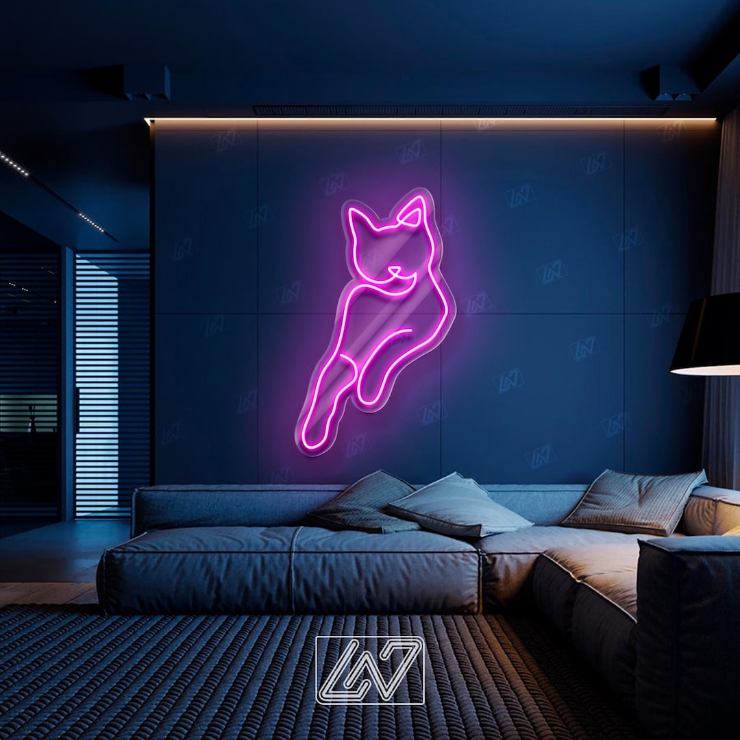 Cat - LED Neon Sign, Cat Neon Sign, Custom Neon Sign, Pet Neon Light ...