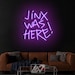 Jinx Was Here Arcane LED Neon Sign, Cartoon Neon Sign, Cartooncharacter ...