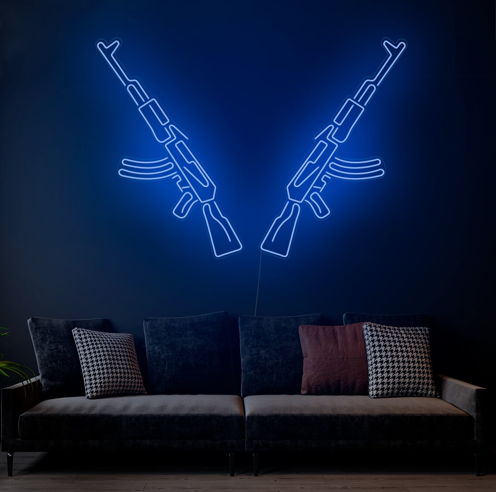 AK47 LED Neon Sign Interior Decor Room decor Wall Decor | Etsy