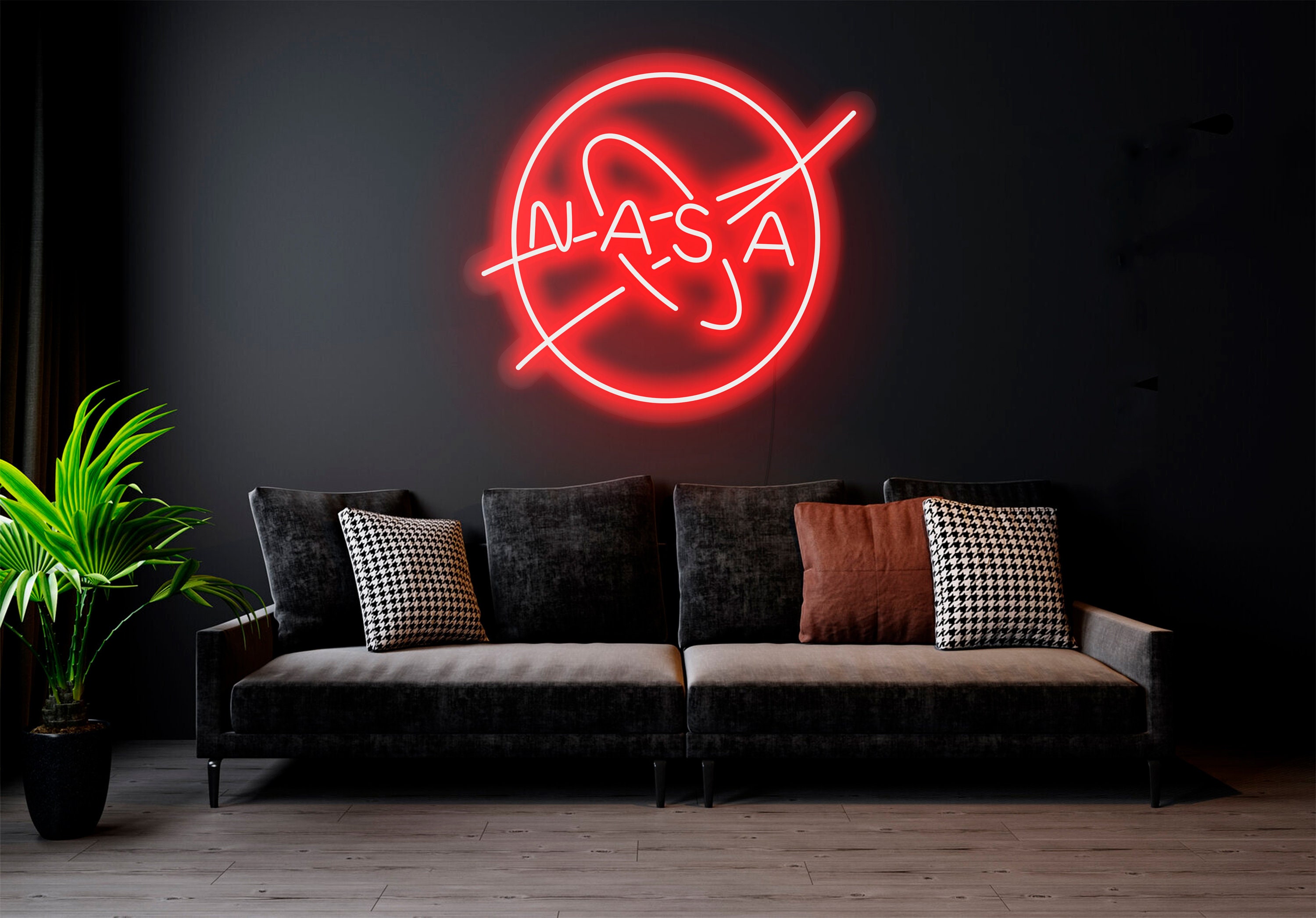Nasa Logo LED Neon Sign Nasa Neon Sign Nasa Neon Light | Etsy