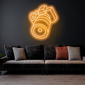 Photography - LED Neon Sign, Photography Camera Neon Light, Camera Sign ...