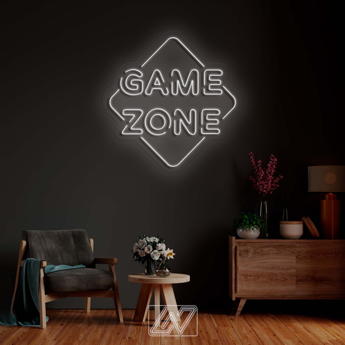 Game Zone LED Neon Sign Games Neon Sign Games Character - Etsy