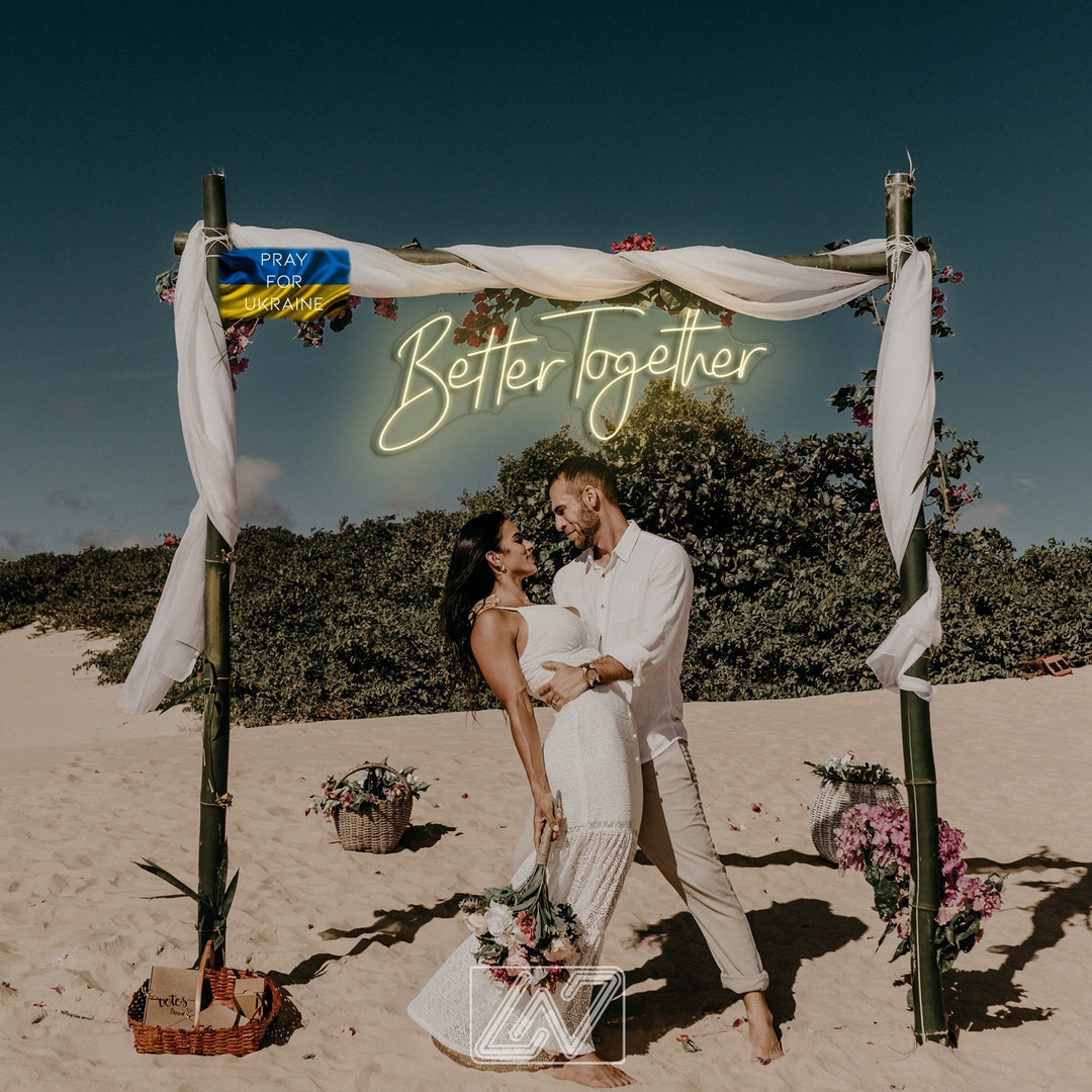 Better Together - Custom Neon Sign, Better Together Neon Sign ,wedding ...
