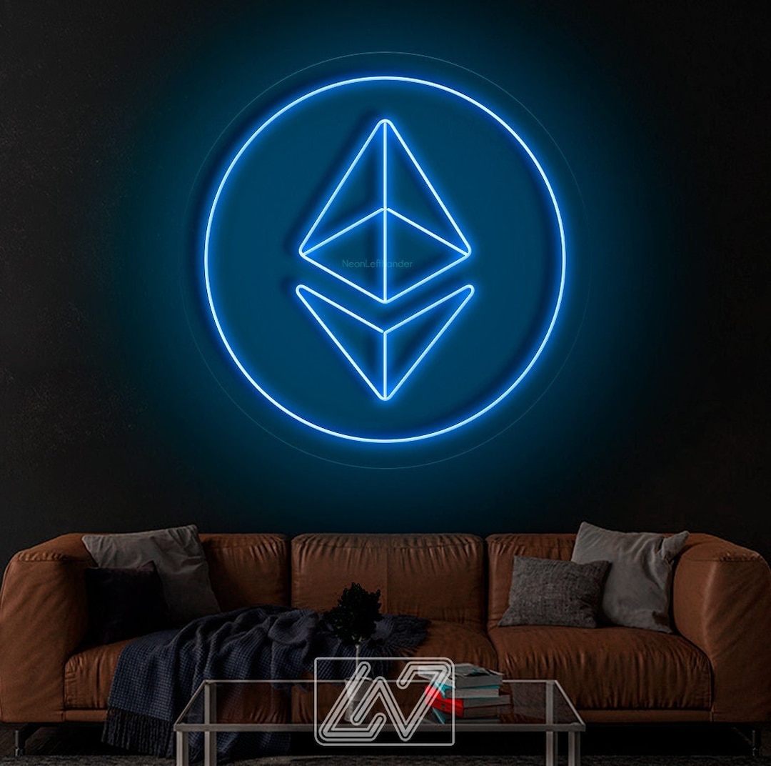 Ethereum - LED Neon Sign, Bedroom Neon Sign, Crypto Neon Sign, Neon ...