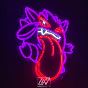 Anime Character LED Neon Anime Wall Art, Anime, Cartoon Character, Game ...