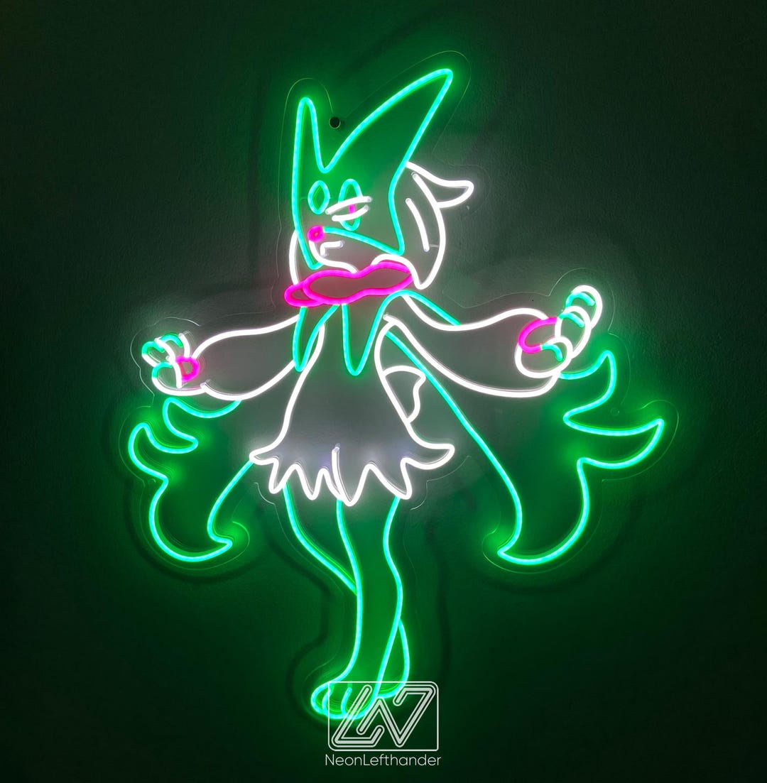 Anime Character LED Neon Anime Wall Art, Anime, Cartoon Character, Game ...