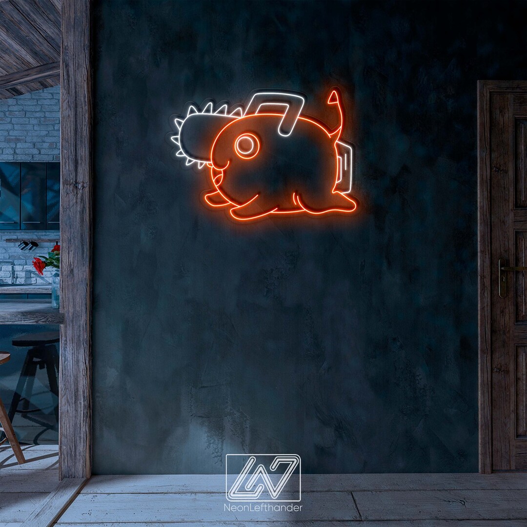 Anime Character LED Neon Anime Wall Art, Anime, Cartoon Character, Game ...