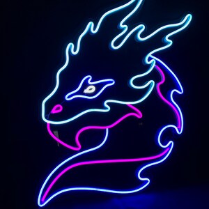Dragon - LED Neon Sign, Interior Decor, Room Decor, Wall Decor, Custom ...