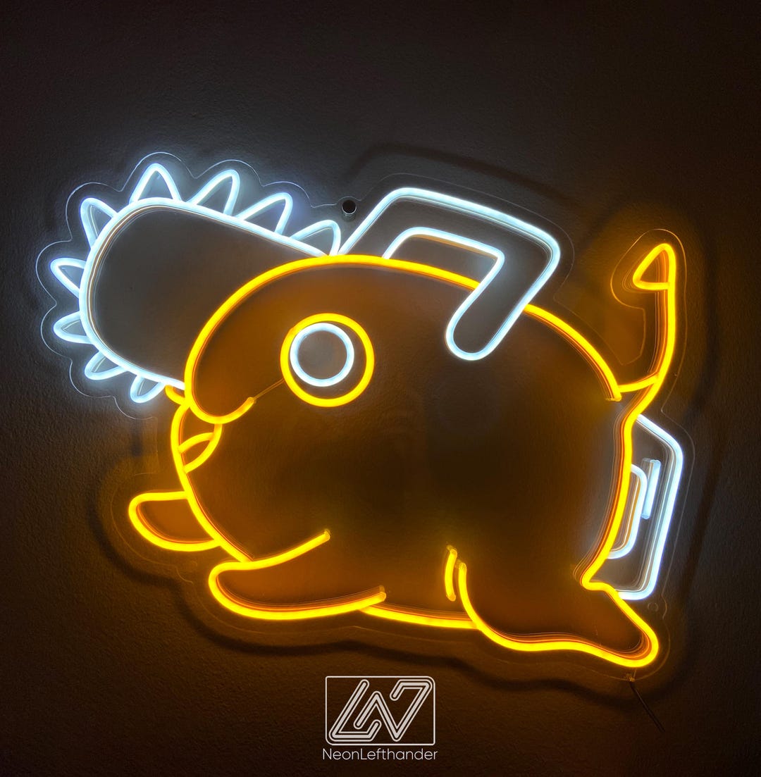 Anime Character LED Neon Anime Wall Art, Anime, Cartoon Character, Game ...