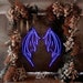 Devil Wings LED Neon Sign, Event Decor, Neon Wings, Lucifer Neon Sign ...