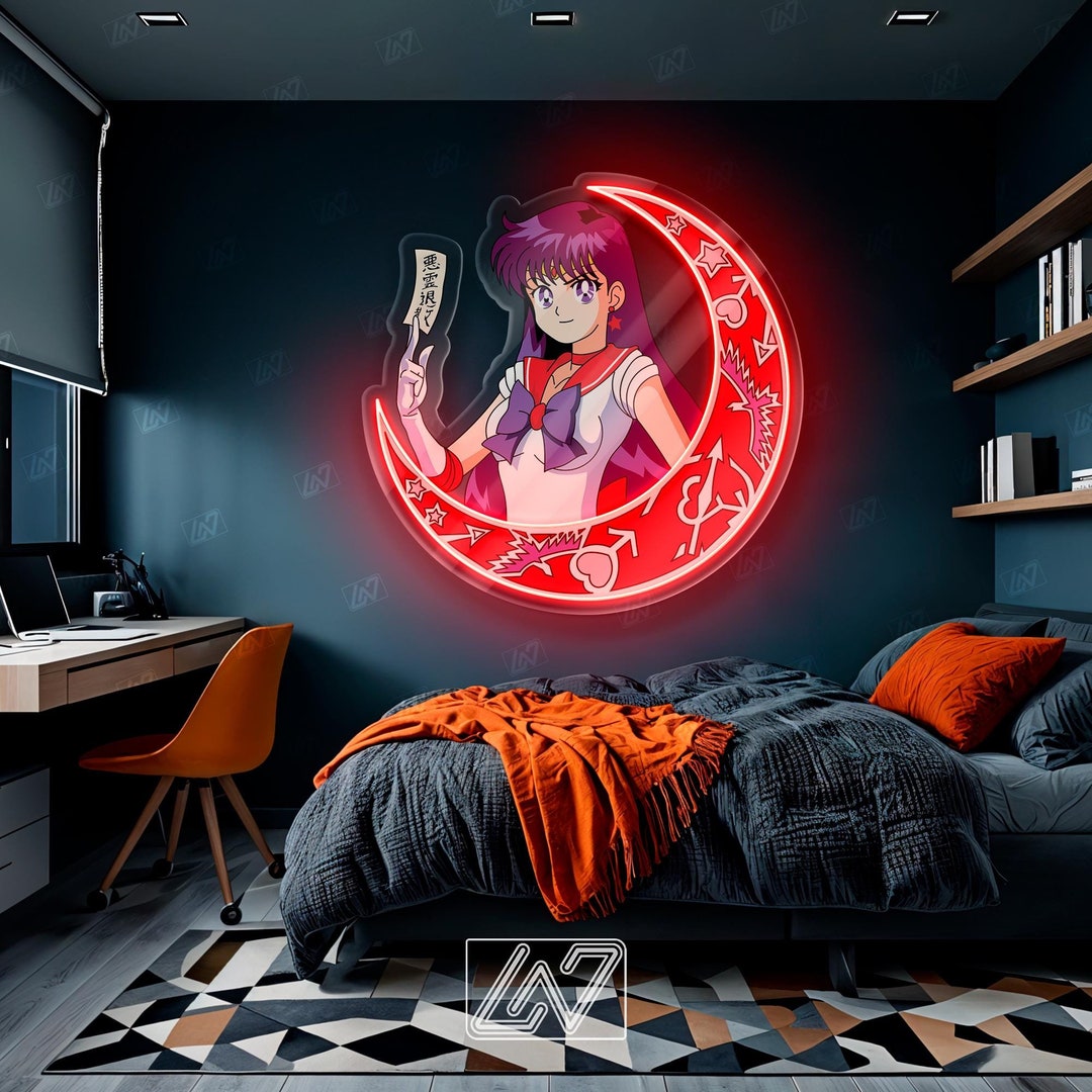 Anime Character LED Neon Anime Sign With UV Print, Cartoon Character ...