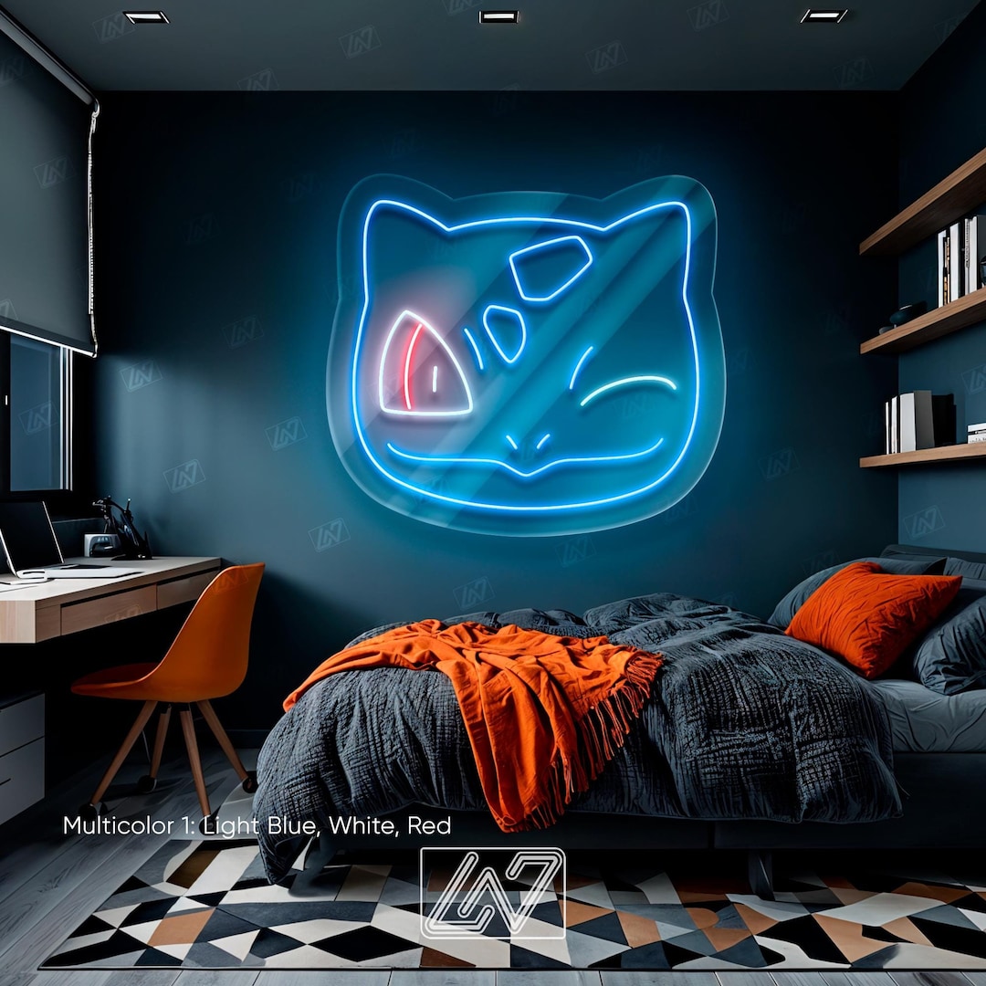 Anime Character LED Neon Anime Wall Art, Anime, Cartoon Character, Game ...