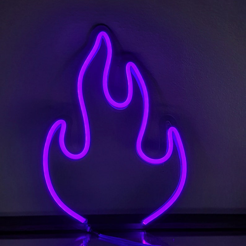 Fire LED Neon Sign Interior Decor Room Decor Wall Decor - Etsy
