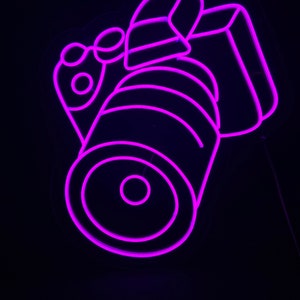Photography LED Neon Sign, Photography Camera Neon Light, Camera Sign ...