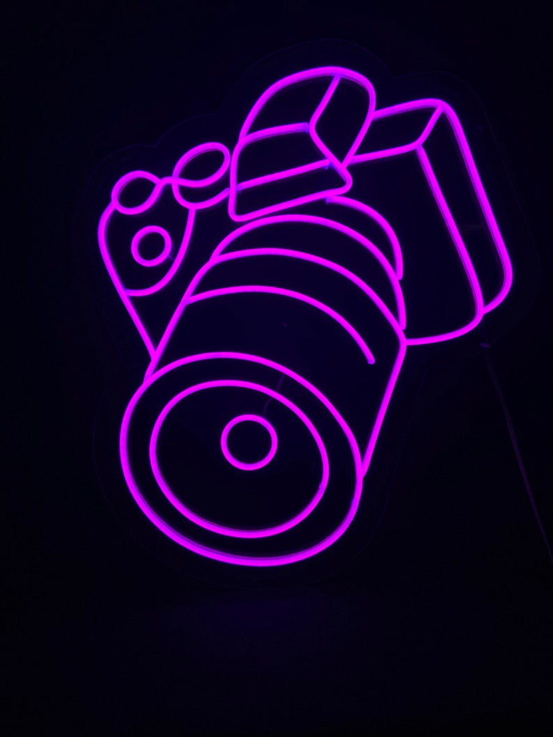 Photography LED Neon Sign Photography Camera Neon Light | Etsy