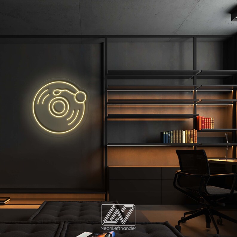 Vinyl Record - LED Neon Sign for Music and Retro Fans, Elevate Parties ...
