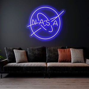 Nasa Logo - LED Neon Sign, Nasa Neon Sign, Nasa Neon Light, Nasa Led ...