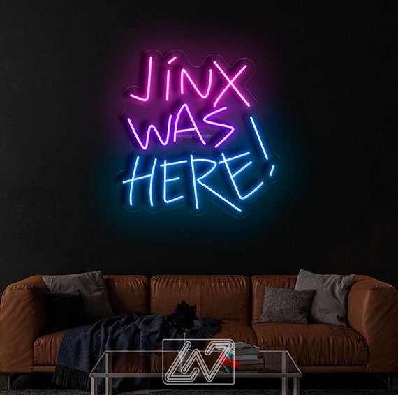 Jinx Was Here Arcane LED Neon Sign Cartoon Neon Sign - Etsy Israel