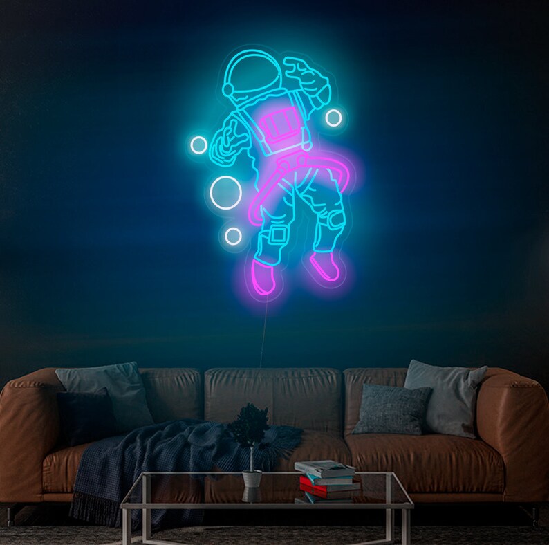 Astronaut LED Neon Sign Neon Sign ART for Home Neon Wall - Etsy