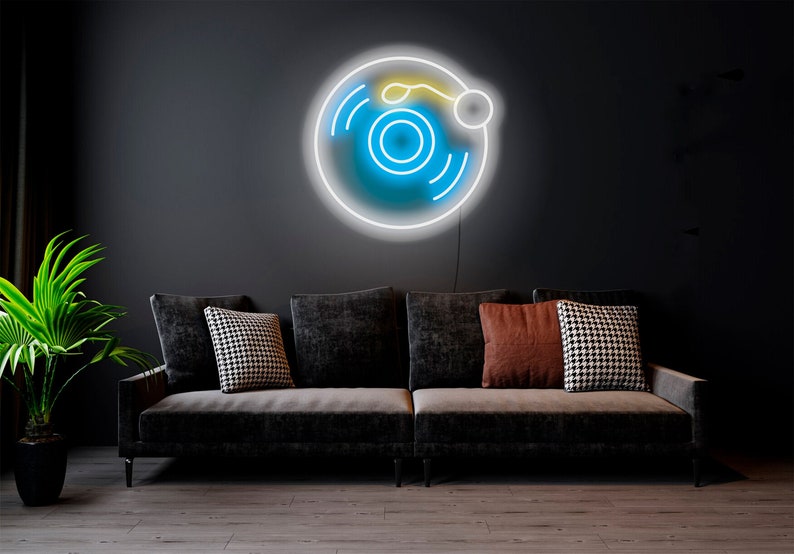 Vinyl Record LED Neon Sign Wall Neon Decor Bedroom Led - Etsy
