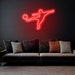 Soccer Player LED Neon Sign Footballer Wall Decor Sport Led - Etsy