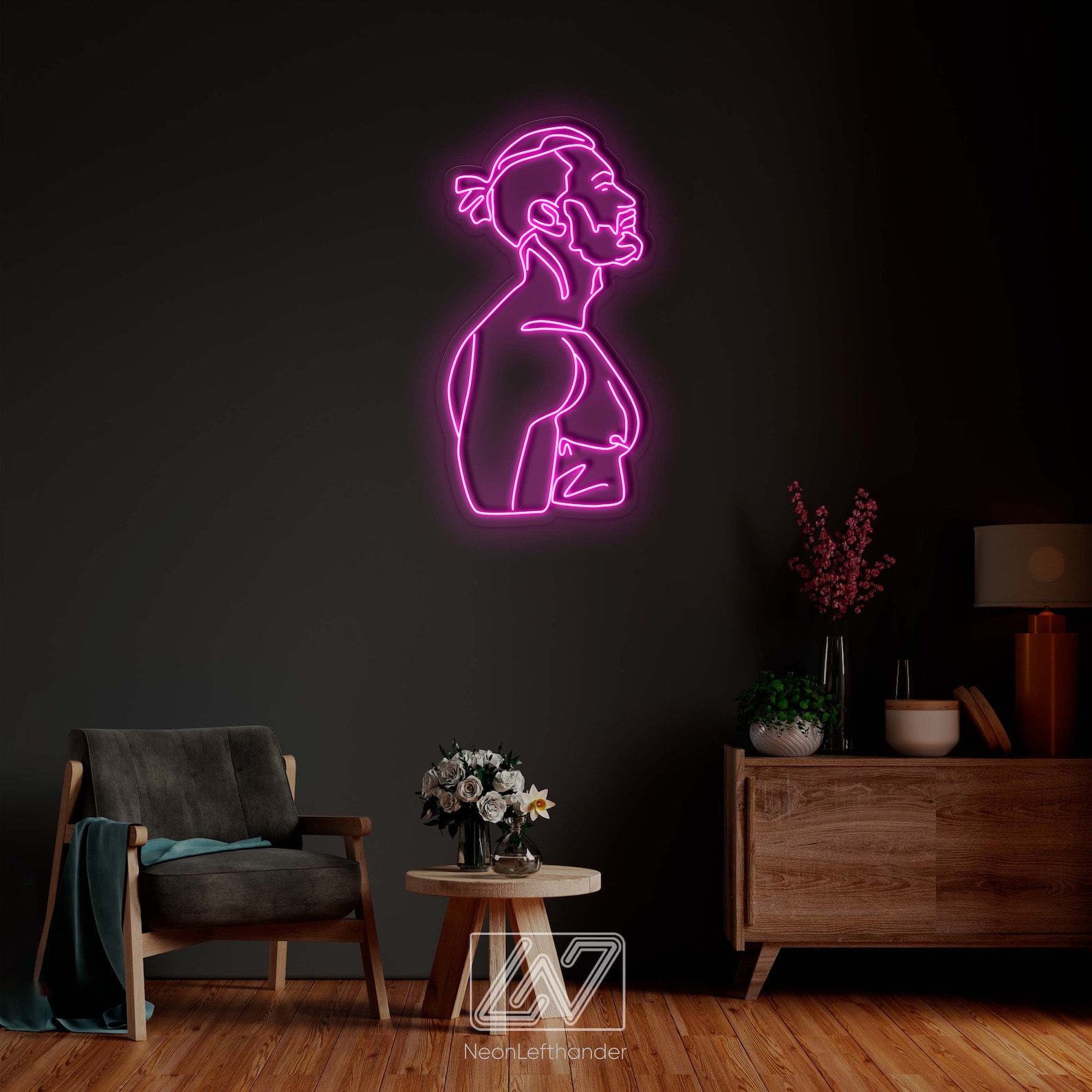 Male LED Neon Sign Custom Body Man Body Neon Sign Sexy - Etsy