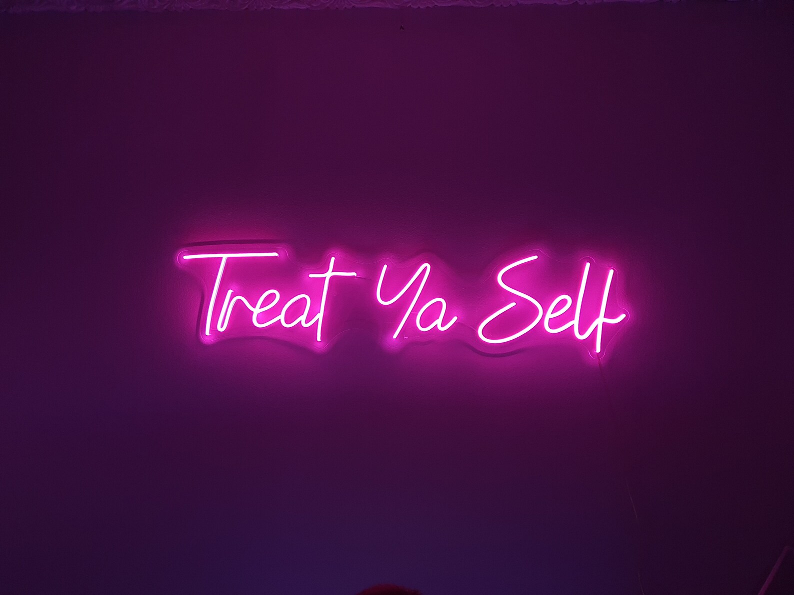 Treat Yo Self LED Neon Sign Interior Decor Room decor | Etsy