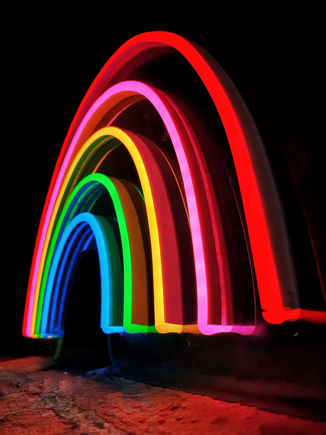 Rainbow LED Neon Sign Interior Decor Room decor Wall | Etsy