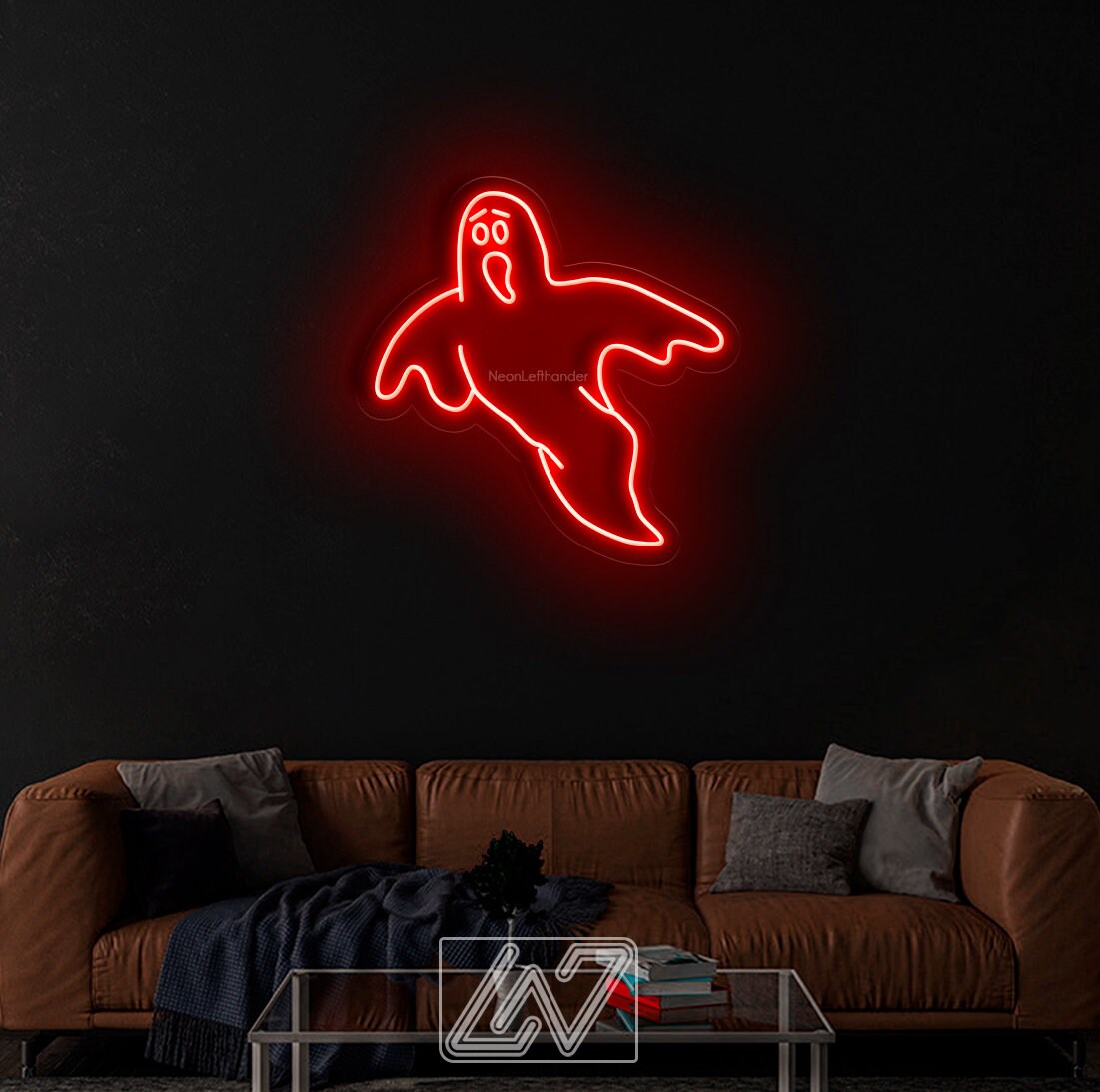 Halloween Ghost - LED Neon Sign, Spooky Halloween Led Decor, Scary ...