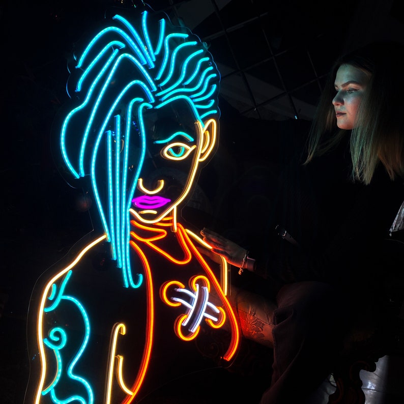 Jinx Arcane LED Neon Sign Cartoon Neon Sign - Etsy Canada