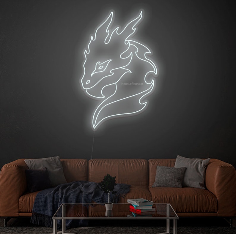 Dragon LED Neon Sign Interior Decor Room Decor Wall - Etsy