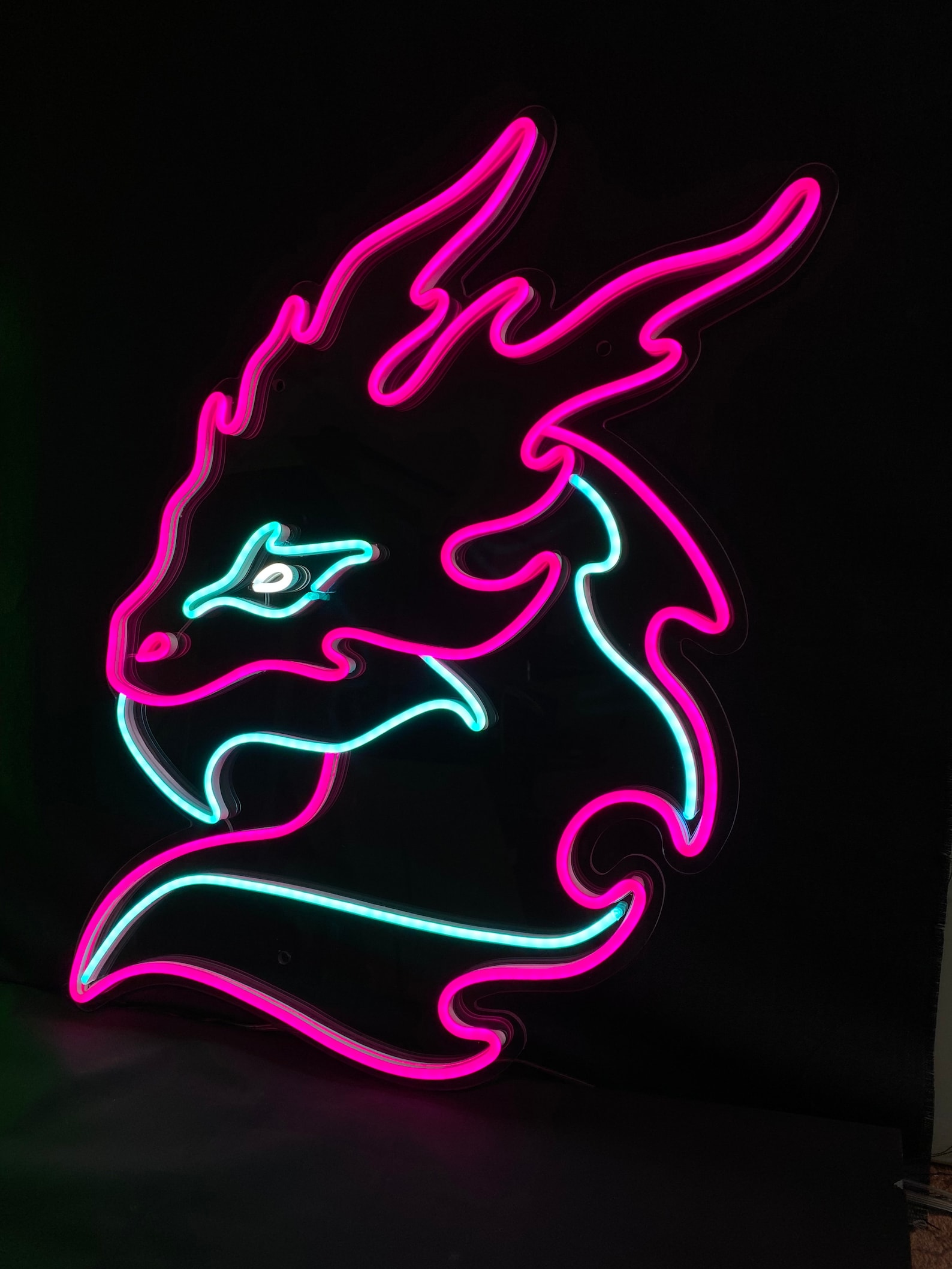 Dragon LED Neon Sign Interior Decor Room Decor Wall - Etsy