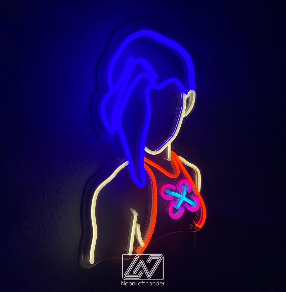 Jinx | Arcane - LED Neon Sign, Cartoon Neon Sign, Cartooncharacter ...