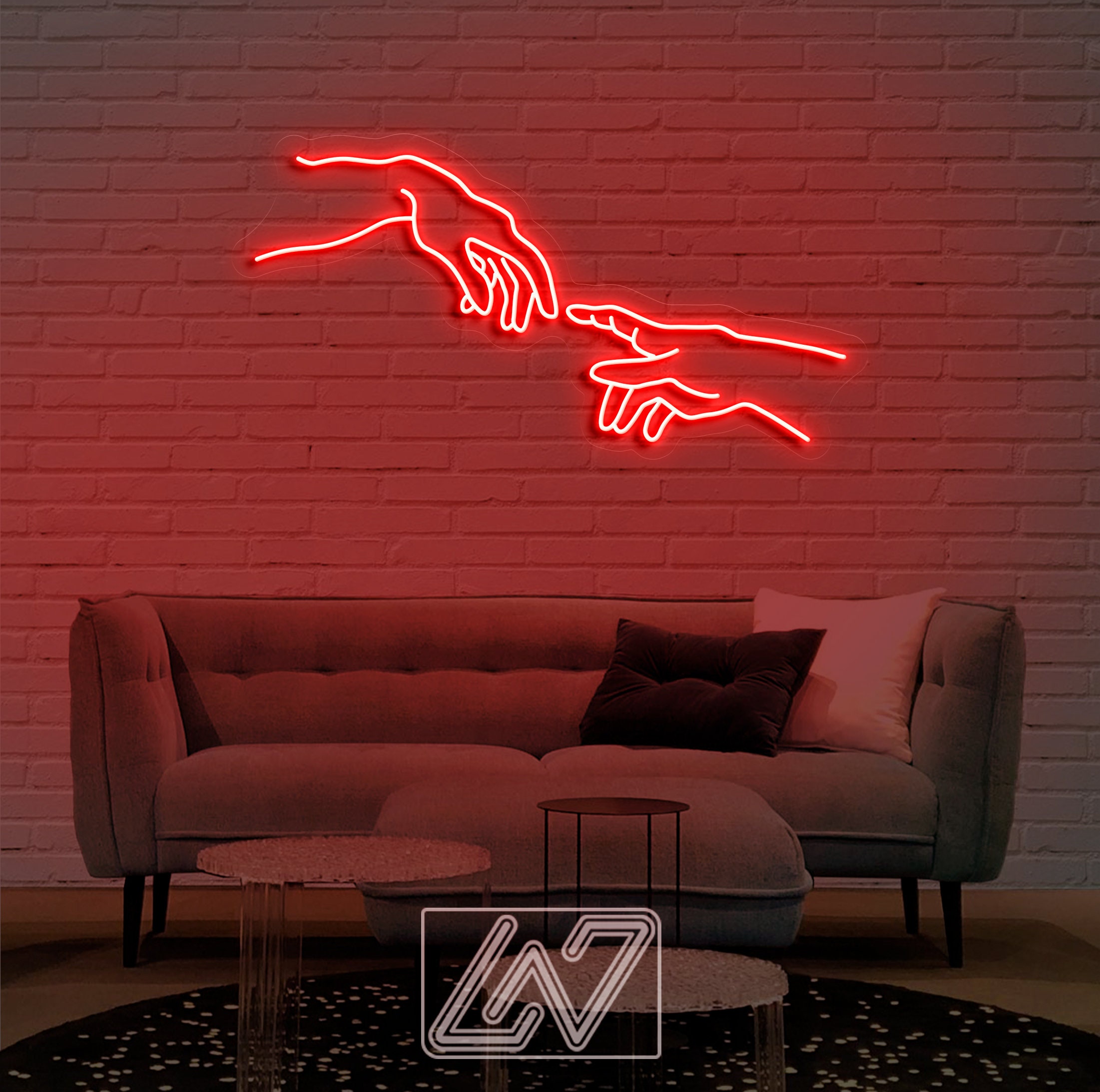 Hand OF God Neon Sign Light Office Living Room Interior | Etsy