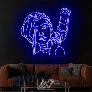 Jinx | Arcane - LED Neon Sign, Cartoon Neon Sign, Cartooncharacter ...