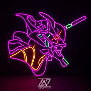 Anime Character LED Neon Anime Wall Art, Anime, Cartoon Character, Game ...