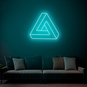 Infinity Triangle - LED Neon Sign, Interior Decor, Room Decor, Wall ...