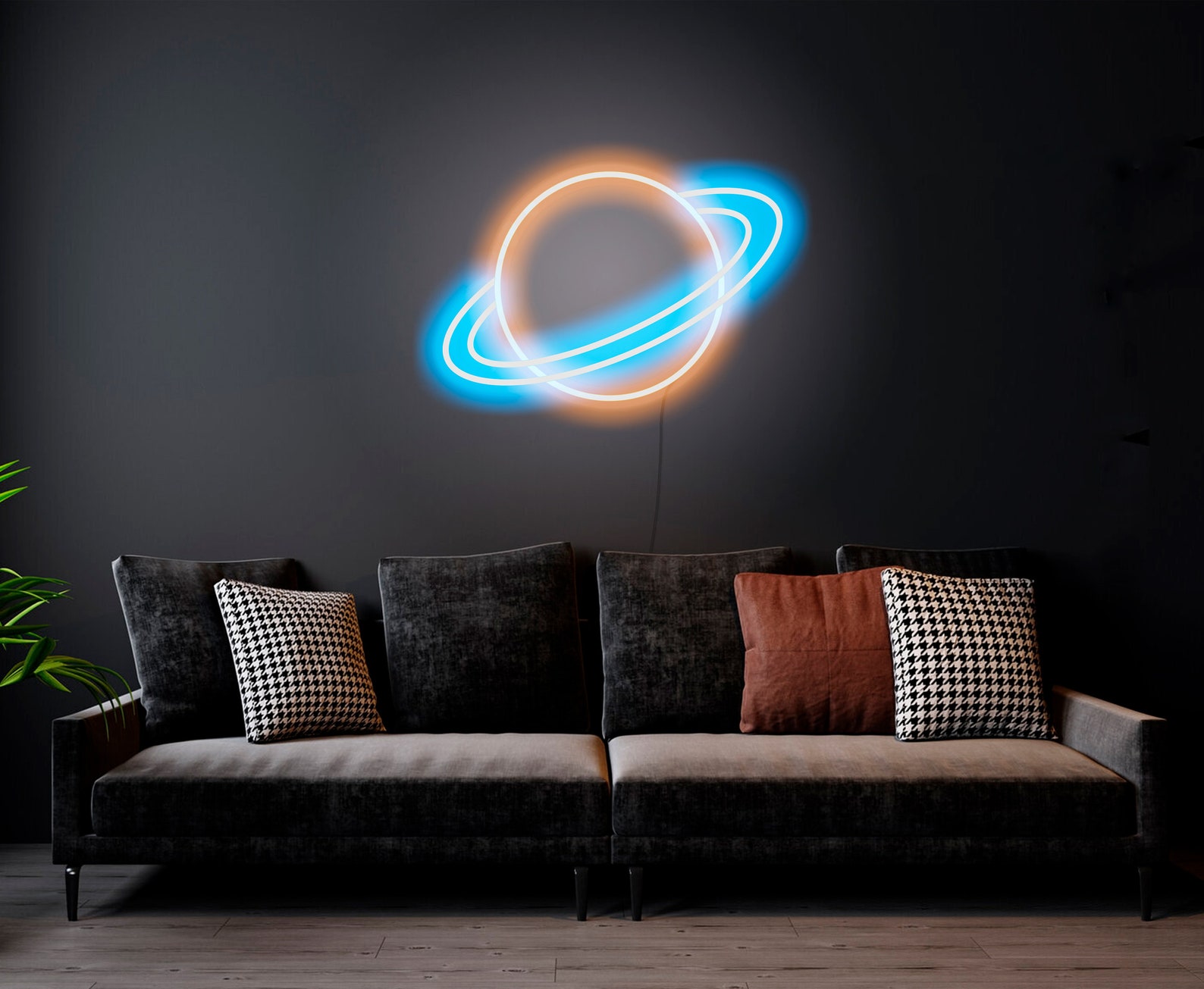 Saturn Planet LED Neon Sign Mutlicolour Neon Light Sign - Etsy